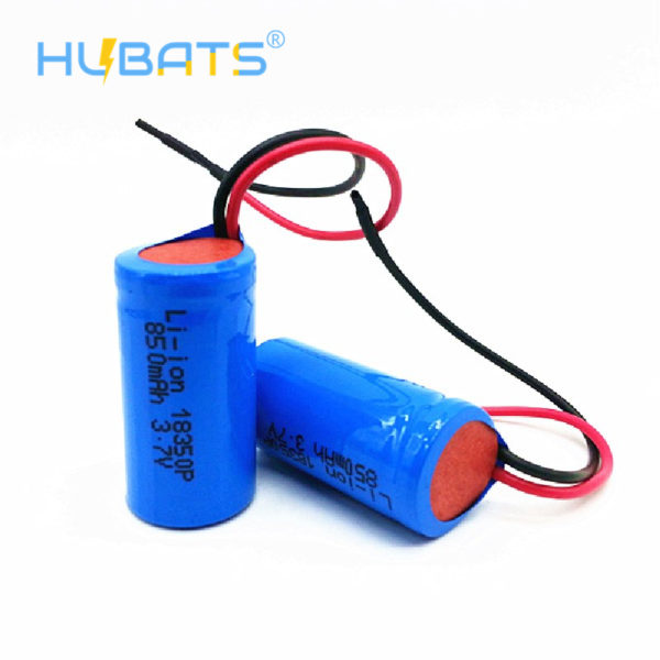 Li-ion 18350 850mAh 5C discharge rate 3.7v rechargeable battery, battery for electric ...
