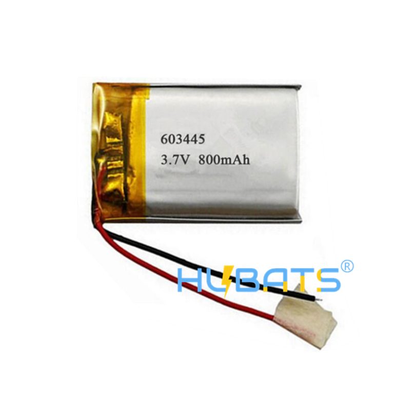 Lithium Polymer 603445 800mAh 3.7v rechargeable battery | Hubats