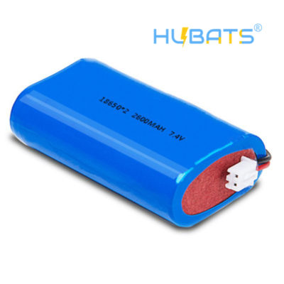 Li-ion 18650 2600mAh 2S1P 7.4v rechargeable battery pack, battery with connector | Hubats