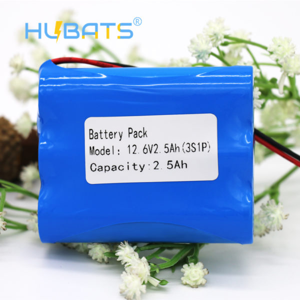 11.1V 2500mah 12V 12.6v 3S 18650 Li-ion Lithium Rechargeable Battery Pack, Batteries Power for ...