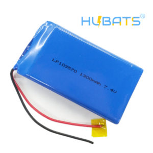 Lithium Polymer 103570 10mm*35mm*70mm 1300mAh 7.4v rechargeable battery ...