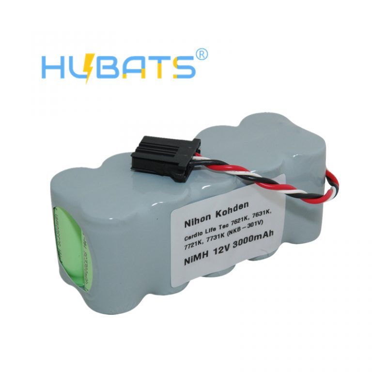NKB-301V 3000mAh 12v Nickel Metal Hydride rechargeable Defibrillator ...