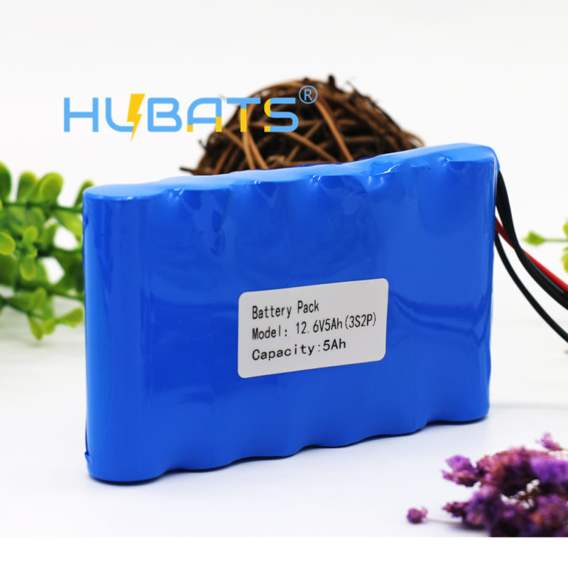 12V Battery 3S1P 12.6V 11.1V 2500mAh 18650 Lithium-ion Triangle shape ...