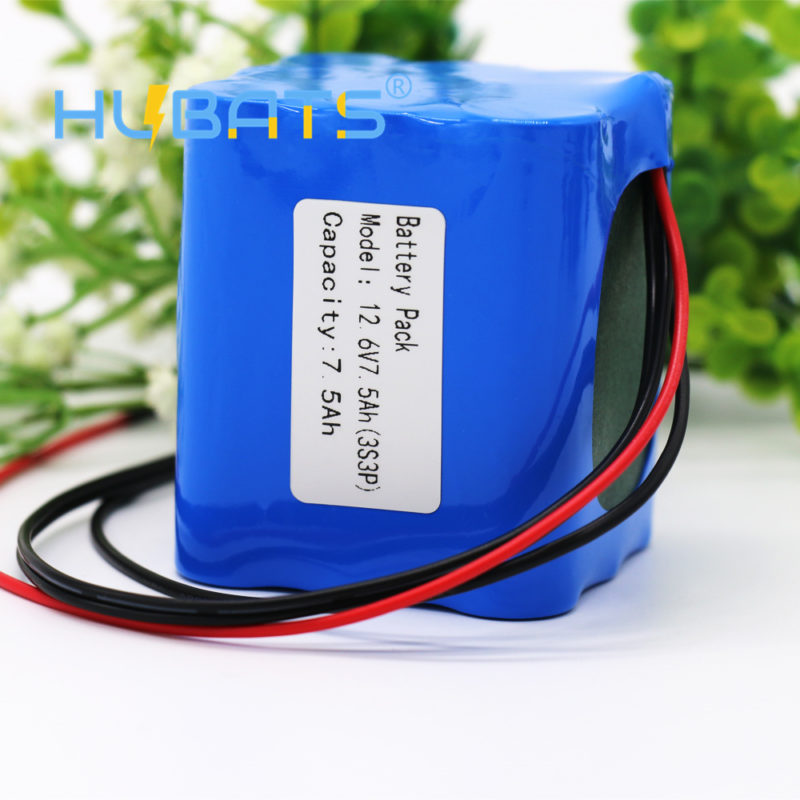 12V Battery 3S3P 11.1V 12.6V 7500mAh 18650 Lithium-ion Battery Pack ...