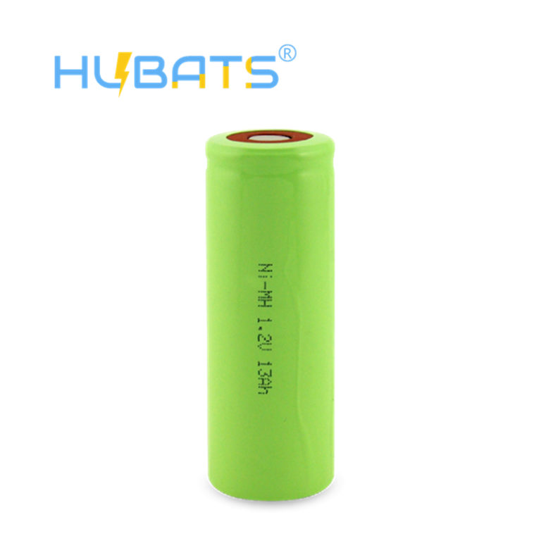F Size 13000mAh 1.2V NiMH Flat top rechargeable battery cell | Hubats