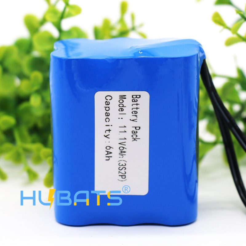 11.1V 6000mAh 6Ah Battery Pack, battery for LED Lamp Light Backup Power ...