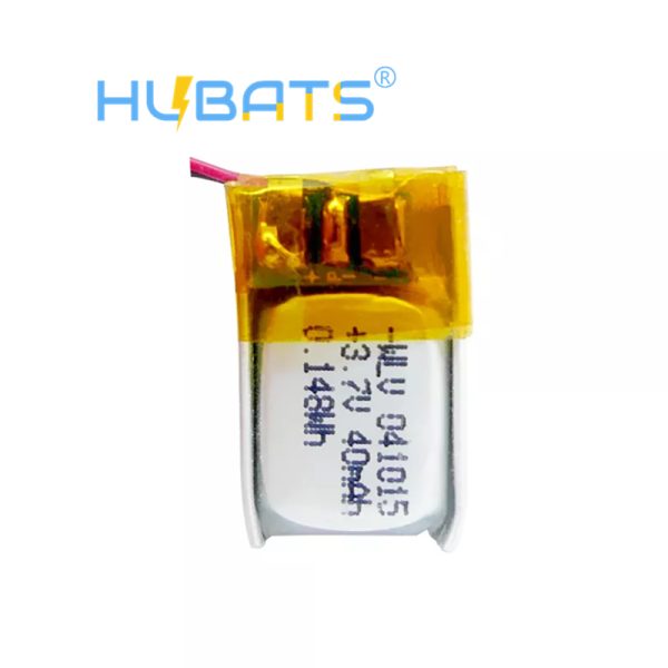 401015 40mAh 3.7v Li-Polymer rechargeable battery | Hubats