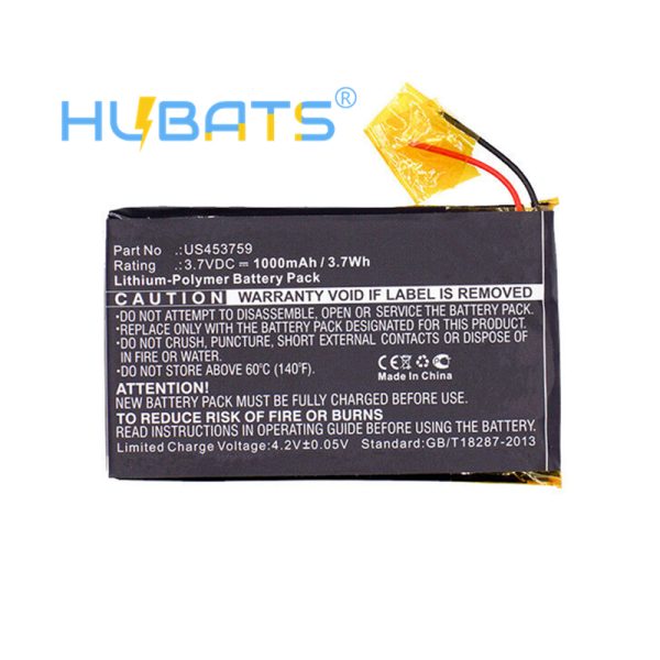 453759 1000mAh Battery for Sony Walkman NWZ-ZX1 | Hubats