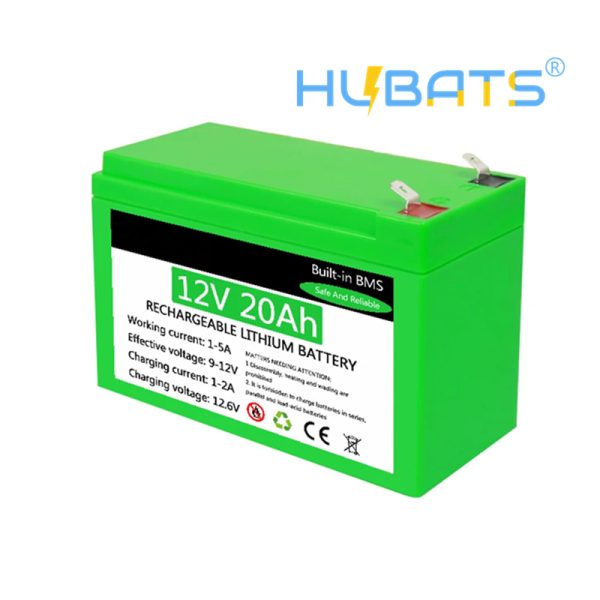 12V Battery 18650 20Ah lithium Solar storage batteries with plastic ...