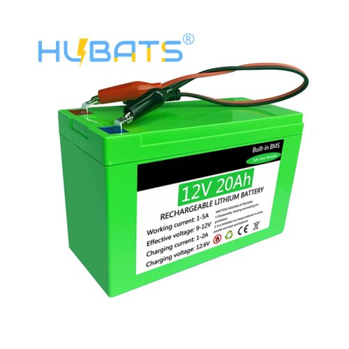 12V Battery 18650 20Ah lithium Solar storage batteries with plastic ...