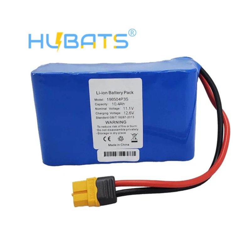 10Ah 11.1V Battery 18650 3S4P 10.4Ah for Stage Light| Hubats