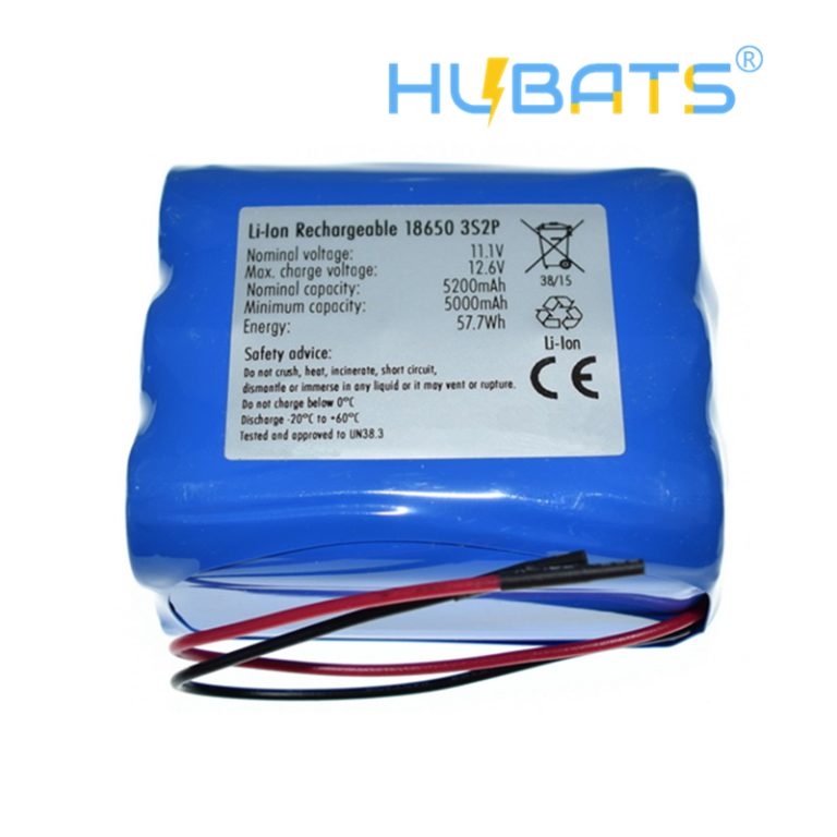 5200mAh 11.1v battery for pool vac LED light | Hubats