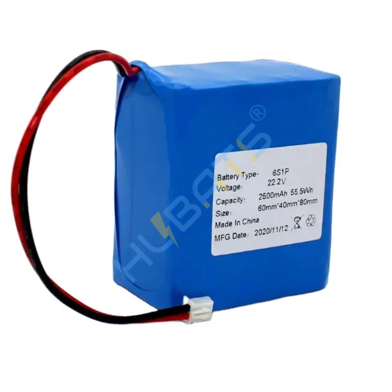 22.2V 2.5Ah 2500mAh 18650 6S1P 55.5wh battery | Hubats