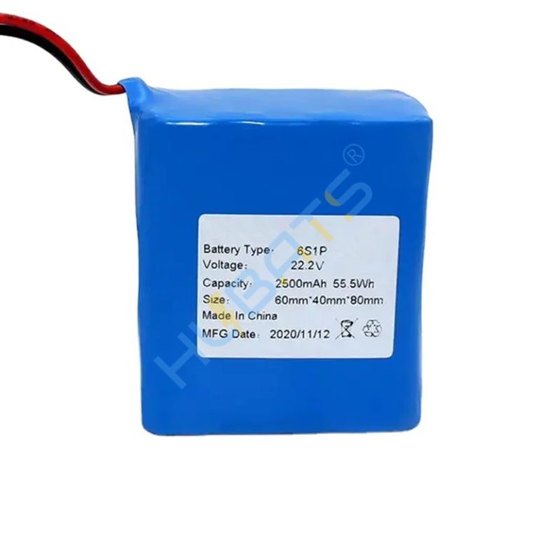 22.2V 2.5Ah 2500mAh 18650 6S1P 55.5wh battery | Hubats