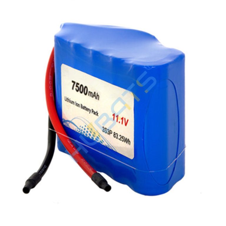12V Battery 3S3P 11.1V 12.6V 7500mAh 18650 Lithium-ion Battery Pack ...